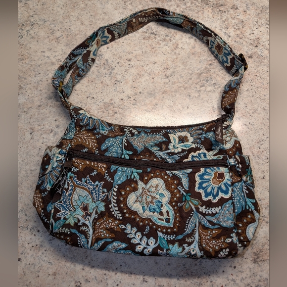 Vera Bradley | Bags | Vera Bradley Paisley Java Blue Shoulder Bag ...